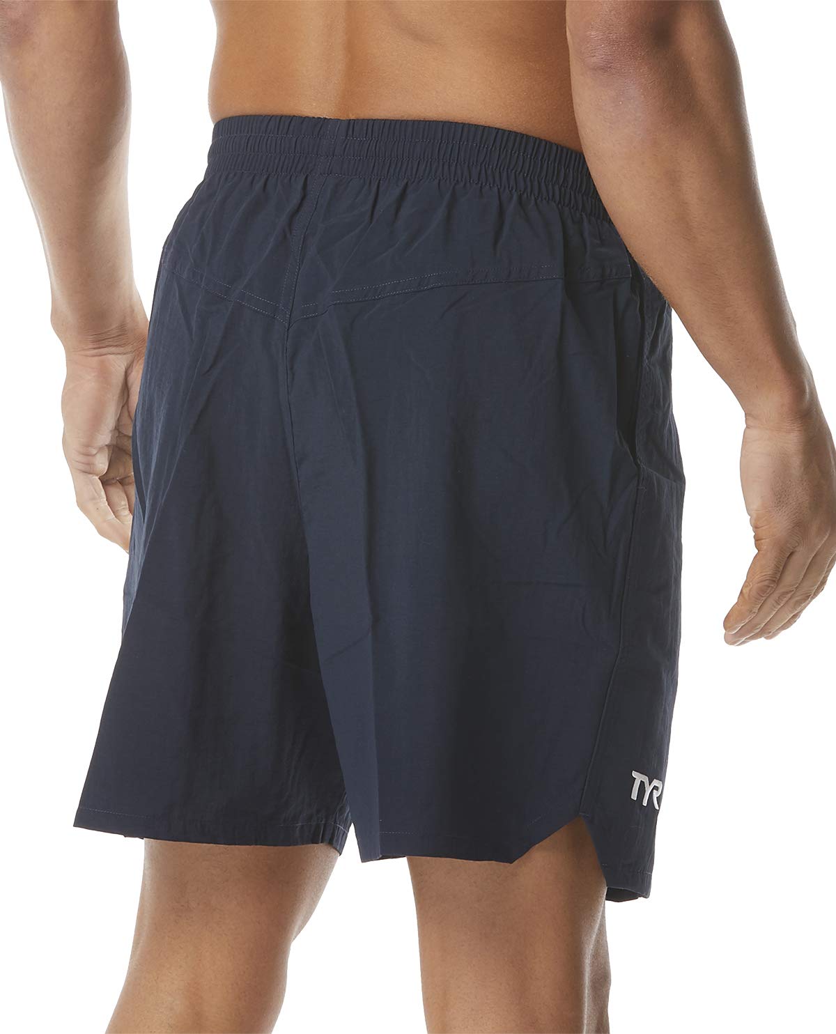 TYR Men's Standard Guard Deck Short, Navy, Medium
