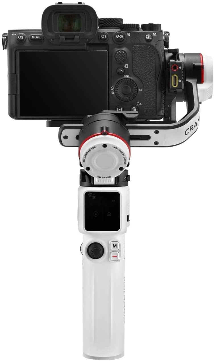 Zhiyun Crane M3 Combo Version 3-Axis Handheld Gimbal Stabilizer for Mirrorless Cameras Smartphone and Action Camera,Tripod Phone Clip Included