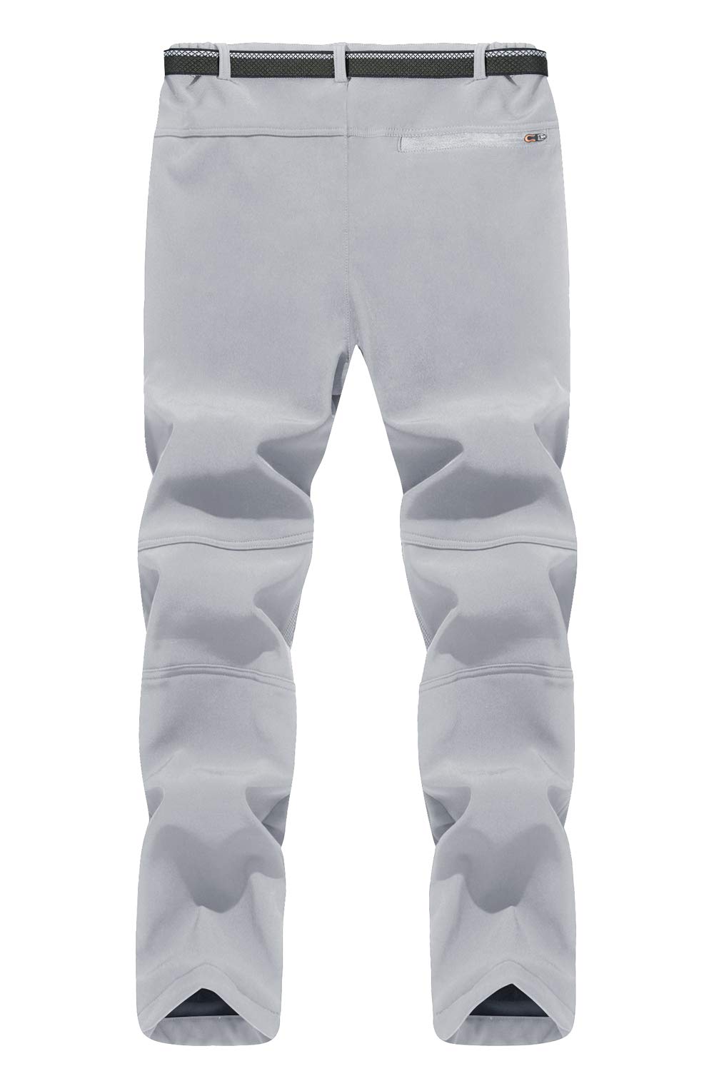 TACVASEN Mens Fleece Pants Open Bottom Mens Travel Pants Tactical Pants Winter Warm Outdoor Cargo Pants Waterproof Softshell Pants