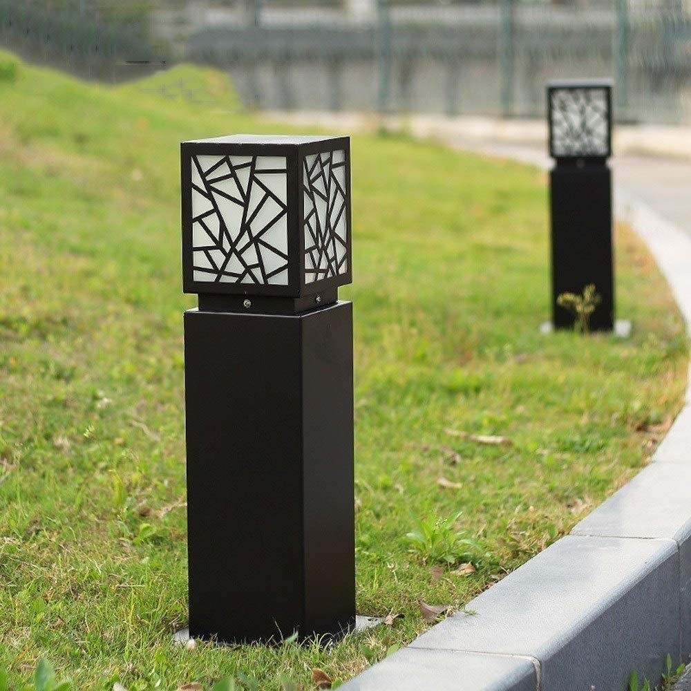 SHAOYH European Waterproof Decorative Outside Wall Lamp E27 Outdoor Post Light Lantern Portable Pillar Stigma Lawn Light for Home Garden Column Cage Path Pillar Light