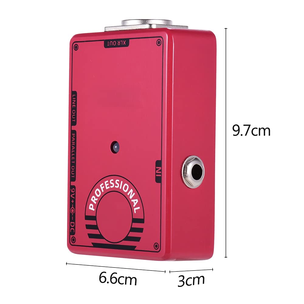 WYFDP D-7 Professional DI Box Guitar Effect Pedal with Ground Lift Switch XLR Out Guitar Pedal for Electric Guitar Accessories
