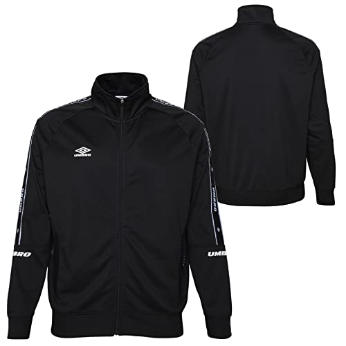 Umbro Men's Standard Taped Track TOP, Black, XX-Large