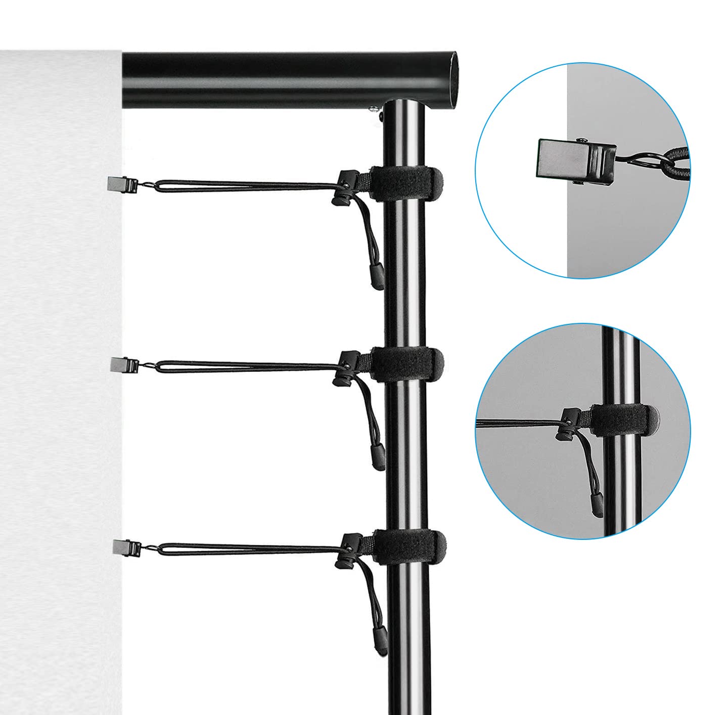SLOW DOLPHIN Photo Video Studio 10 x12ft 100% Cotton White Muslin Backdrop with 10 x 10ft Stand Photography Background Support System Kit Clamp, Clips,Carry Bag