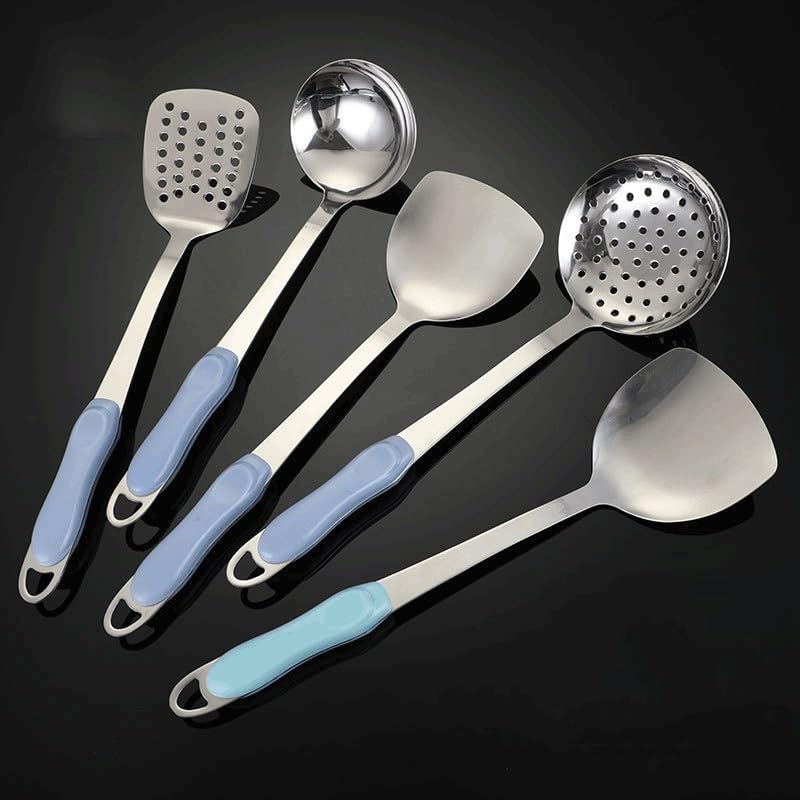 SLEEVY Kitchen Utensils Set Non-stick Kitchenware Cooking Tools Spoon Soup Ladle Spatula Shovel Accessories (Color : D, Size : 4 pieces)