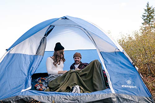 Stansport Wool Blend Camp Blankets - O.D. Green (1244)