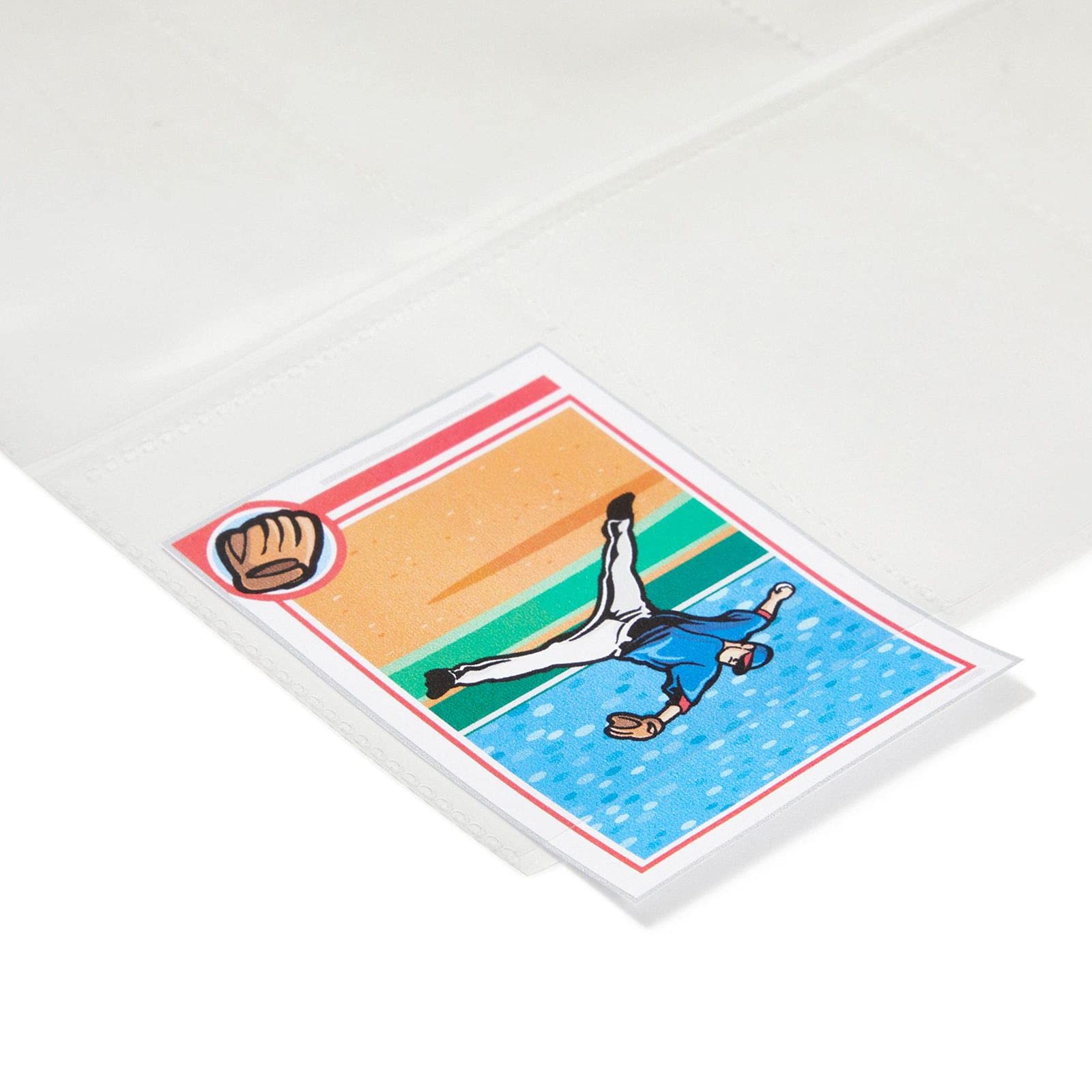 Trading Card Binder Sleeves with 9 Pockets Per Page (1800 Slots, 100 Sheets)