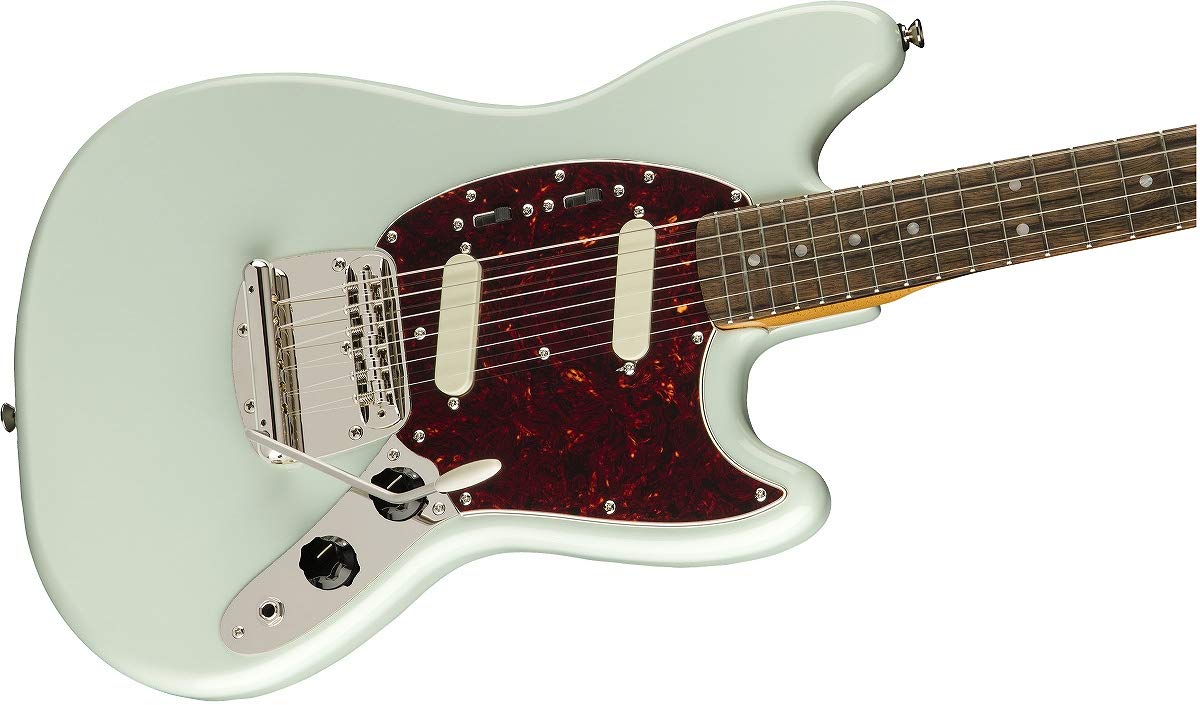 Squier Classic Vibe 60s Mustang Electric Guitar, with 2-Year Warranty, Sonic Blue, Laurel Fingerboard