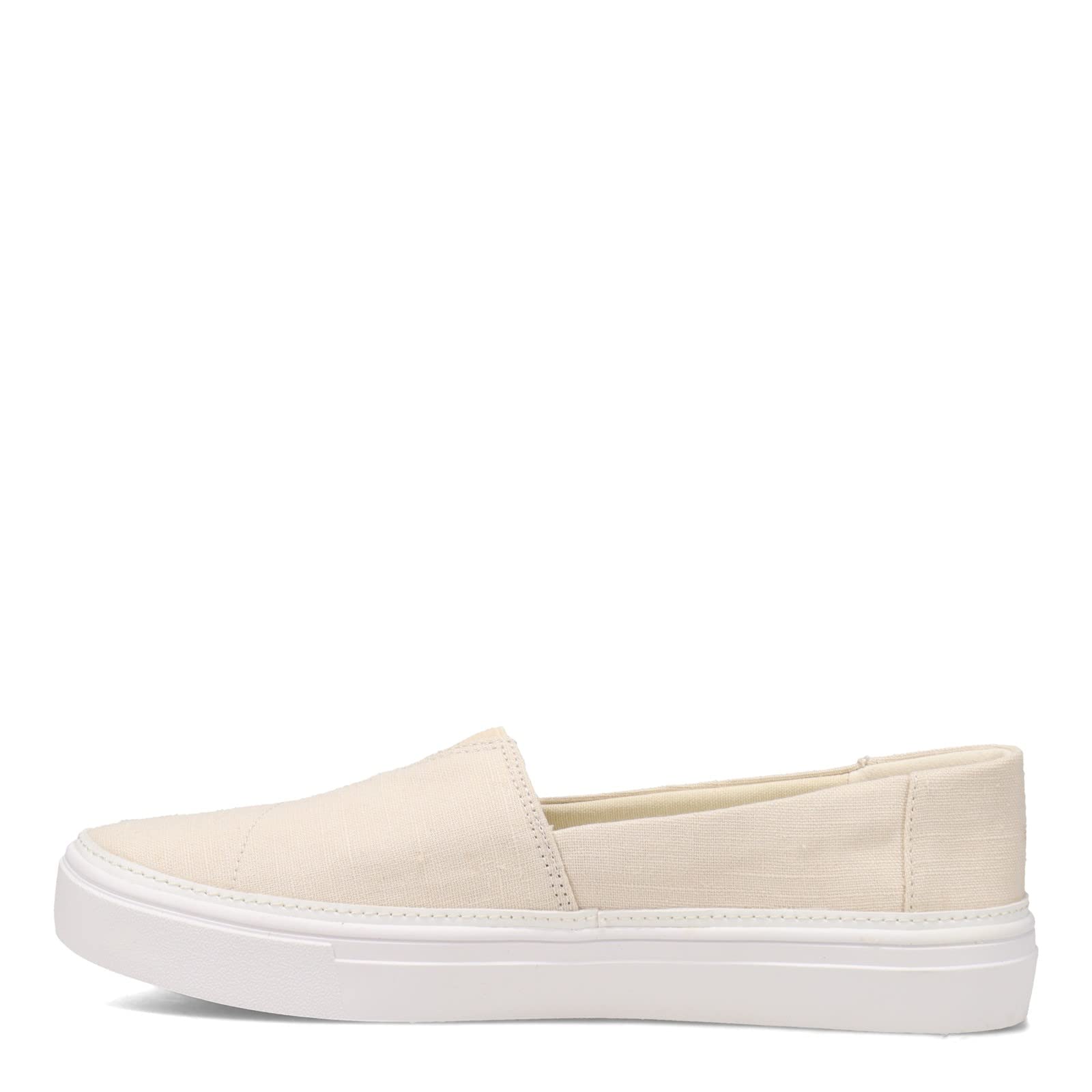 TOMS Women's Parker Linen Slip On Sneaker Black Textured Linen