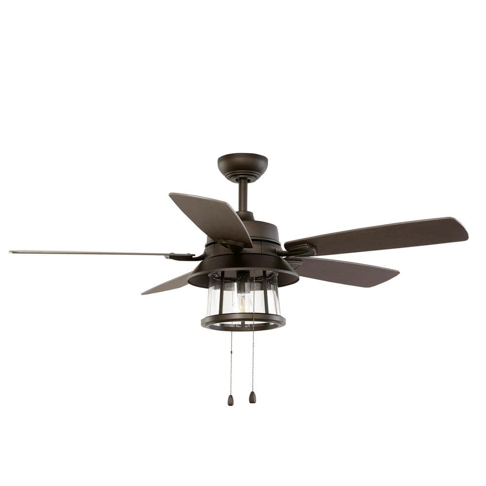 Shanahan 52 in. LED Indoor/Outdoor Bronze Ceiling Fan with Light Kit