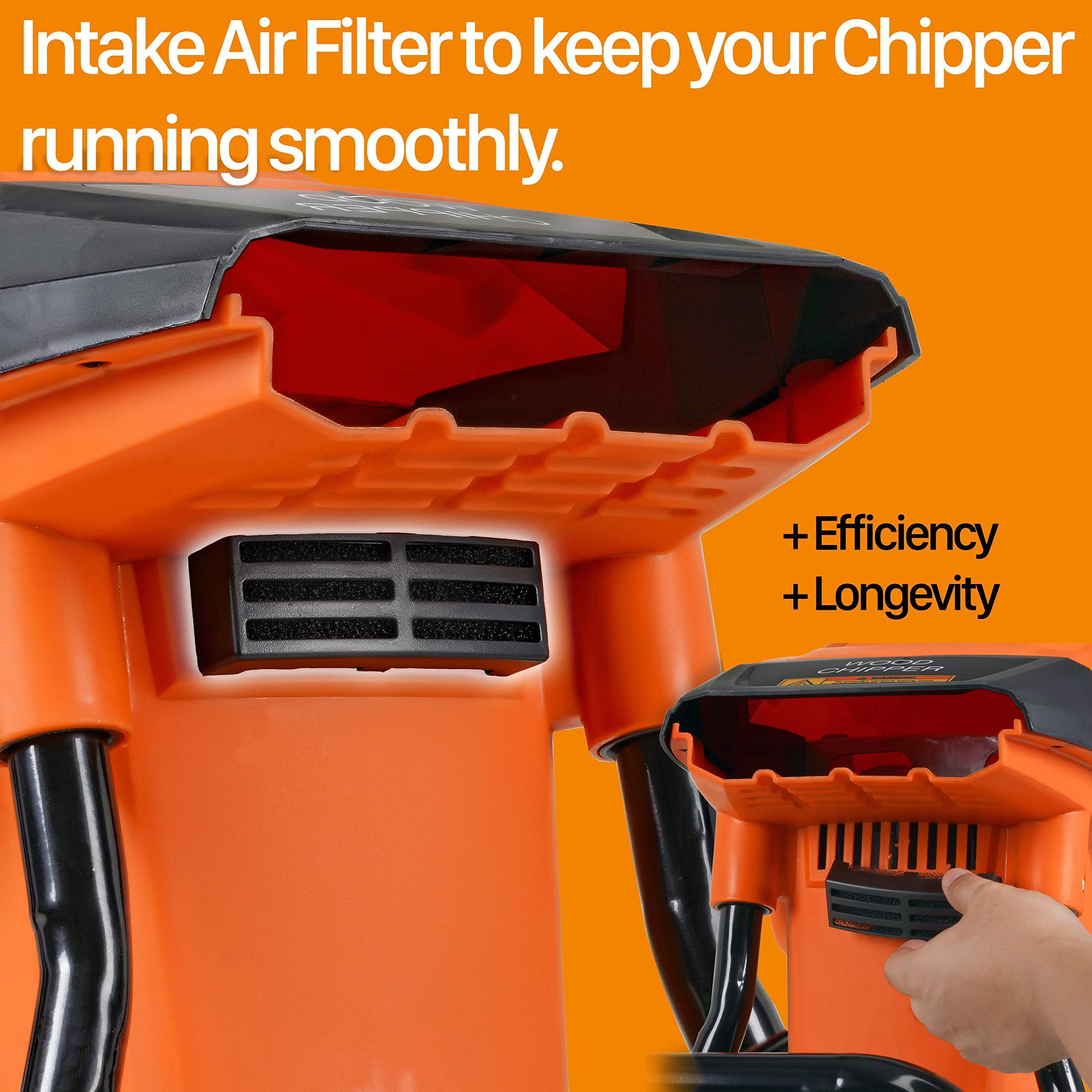 SuperHandy Wood Chipper Shredder Electric 1.5" (39mm) Max Wood Capacity 17:1 & 3 in 1 Leaf Blower [Bundle Deal]