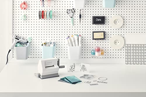 Sizzix Sidekick Starter Kit 661770 Portable Manual Die Cutting & Embossing Machine for Arts & Crafts, Scrapbooking & Cardmaking, 6.35 cm Opening, 2.5" Opening, White