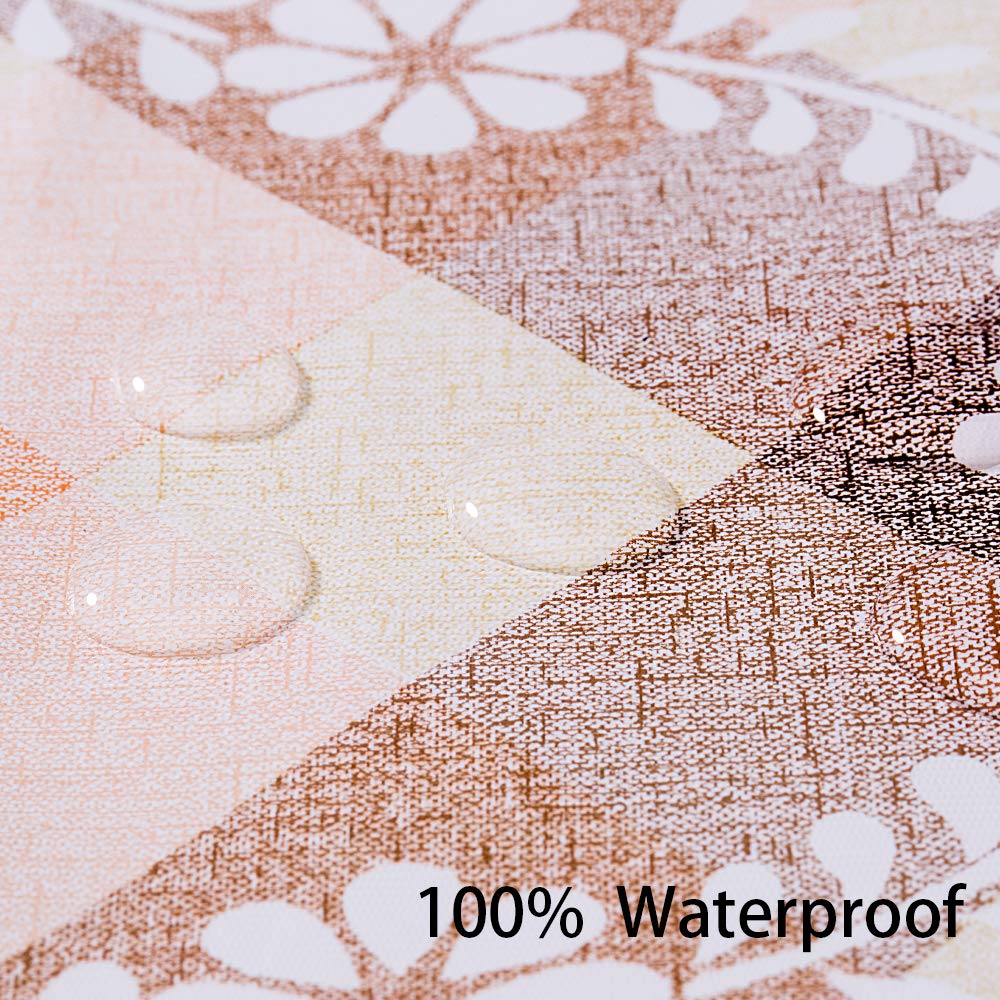 Tablecloth Vinyl Rectangle Waterproof, Stain Resistant Oilproof, Plastic PVC Heavy Duty Wipe Clean, for Kitchen Dinning Baby Outdoor Party Camping
