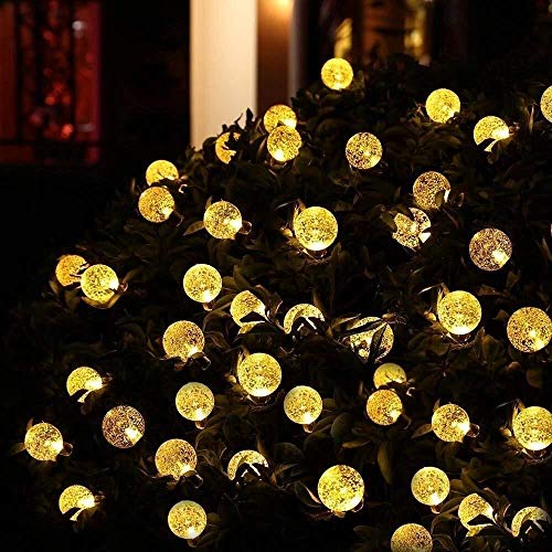 WDWL Solar String Light, Outdoor Fairy Lights Waterproof Crystal Ball Decorative Lights for Garden, Terrace, Garden, Home Decorative Lights