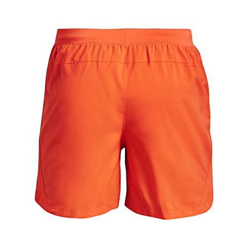 Under Armour Men's Launch 5-inch Shorts, (829) Papaya/Papaya/Reflective, Medium