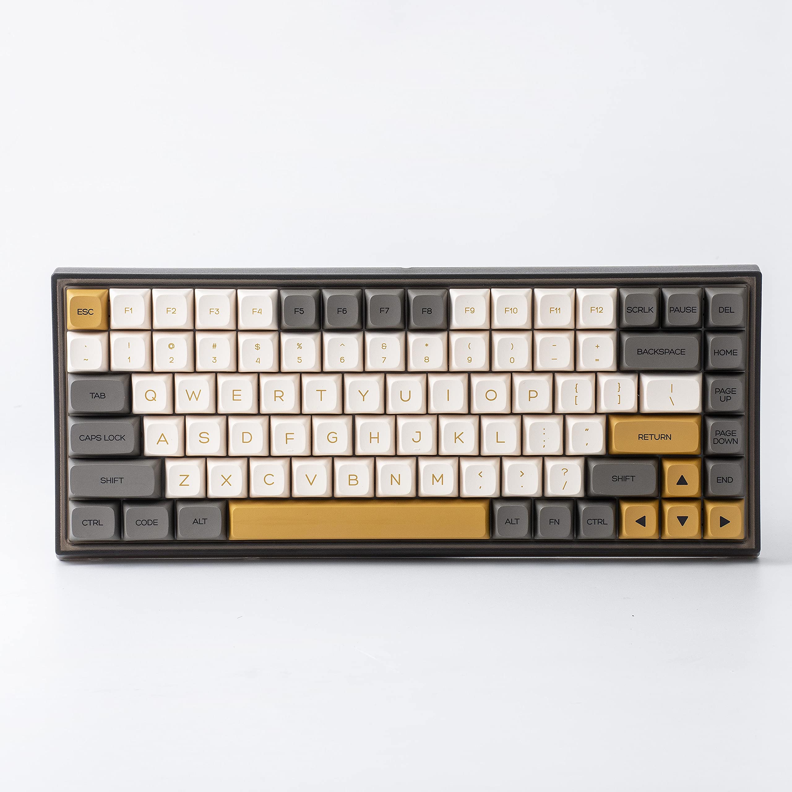 YUNZII KC84 Pro Hot Swappable Mechanical Keyboard 84-Key Gaming Keyboard with Translucent ABS Case, RGB Backlit for Mac/Win/Gamers (Gateron Brown Switch, Shimmer)