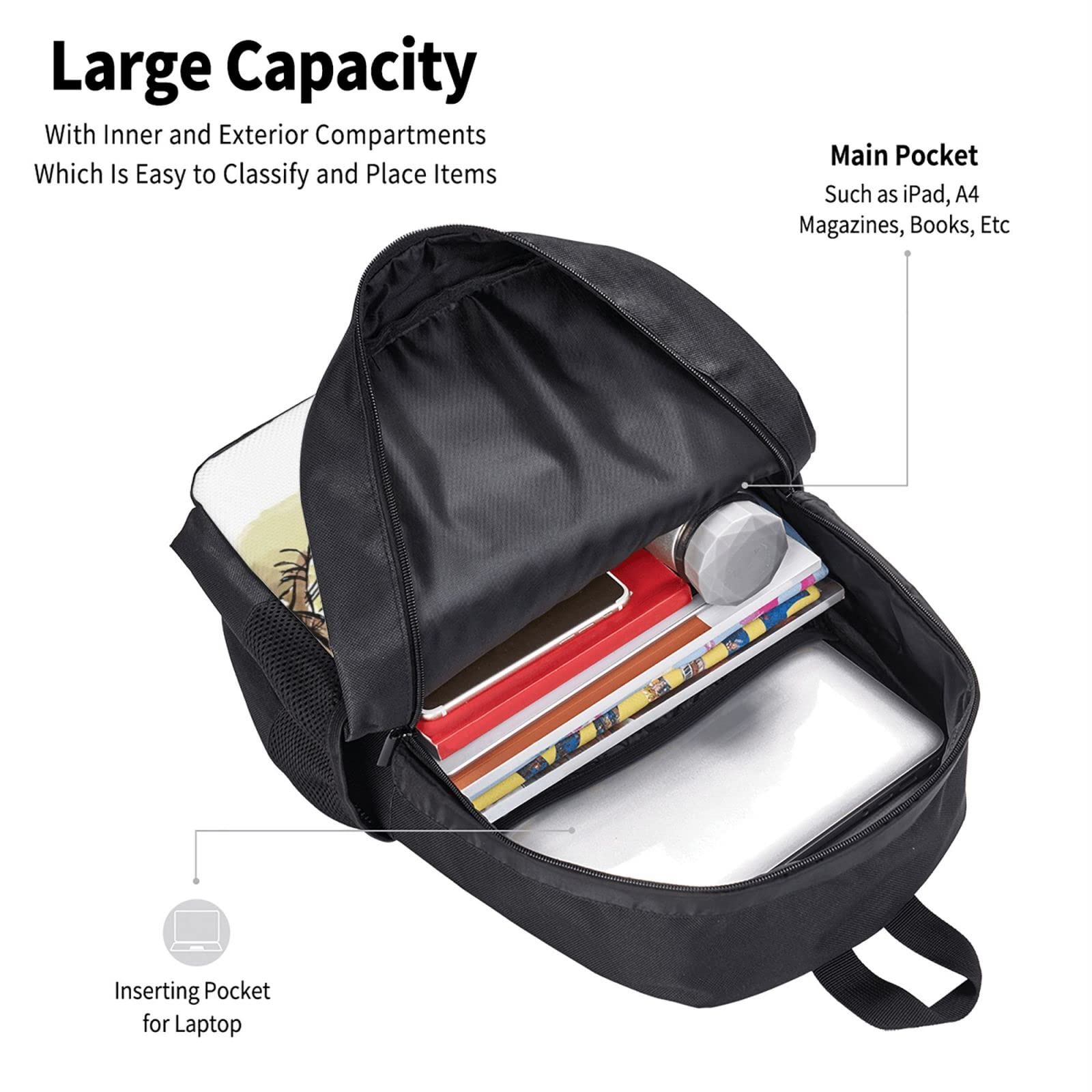UINTA Cartoon Backpack Set with Pencil Case Bookbag Lunch Bag for Boy Girl