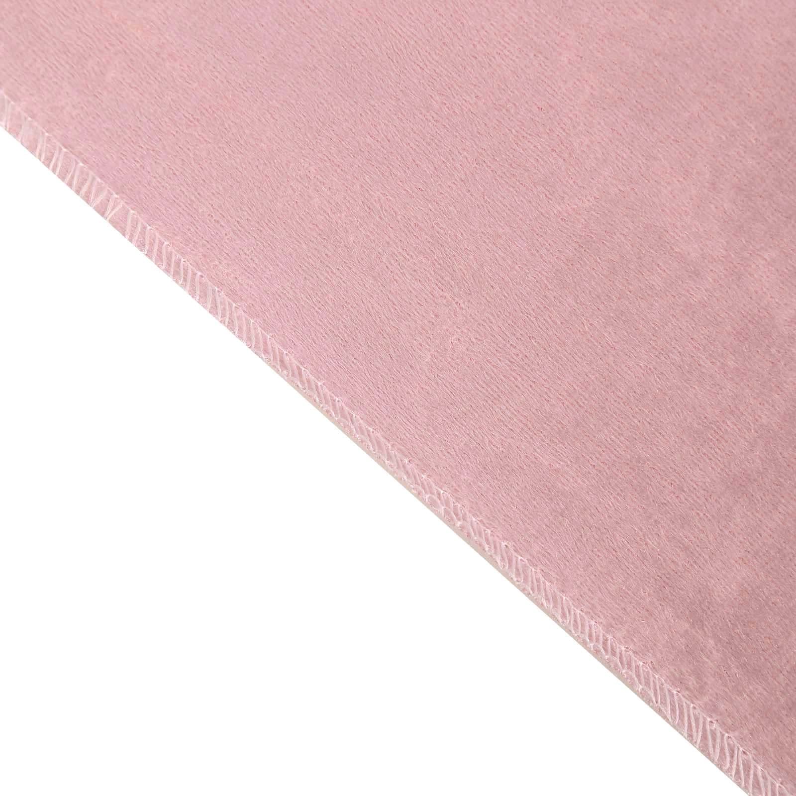 Tableclothsfactory 90 x 132 Inch Rose Gold Rectangle Tablecloth - Premium Velvet Table Cloth for Wedding, Party, Banquet, and Events