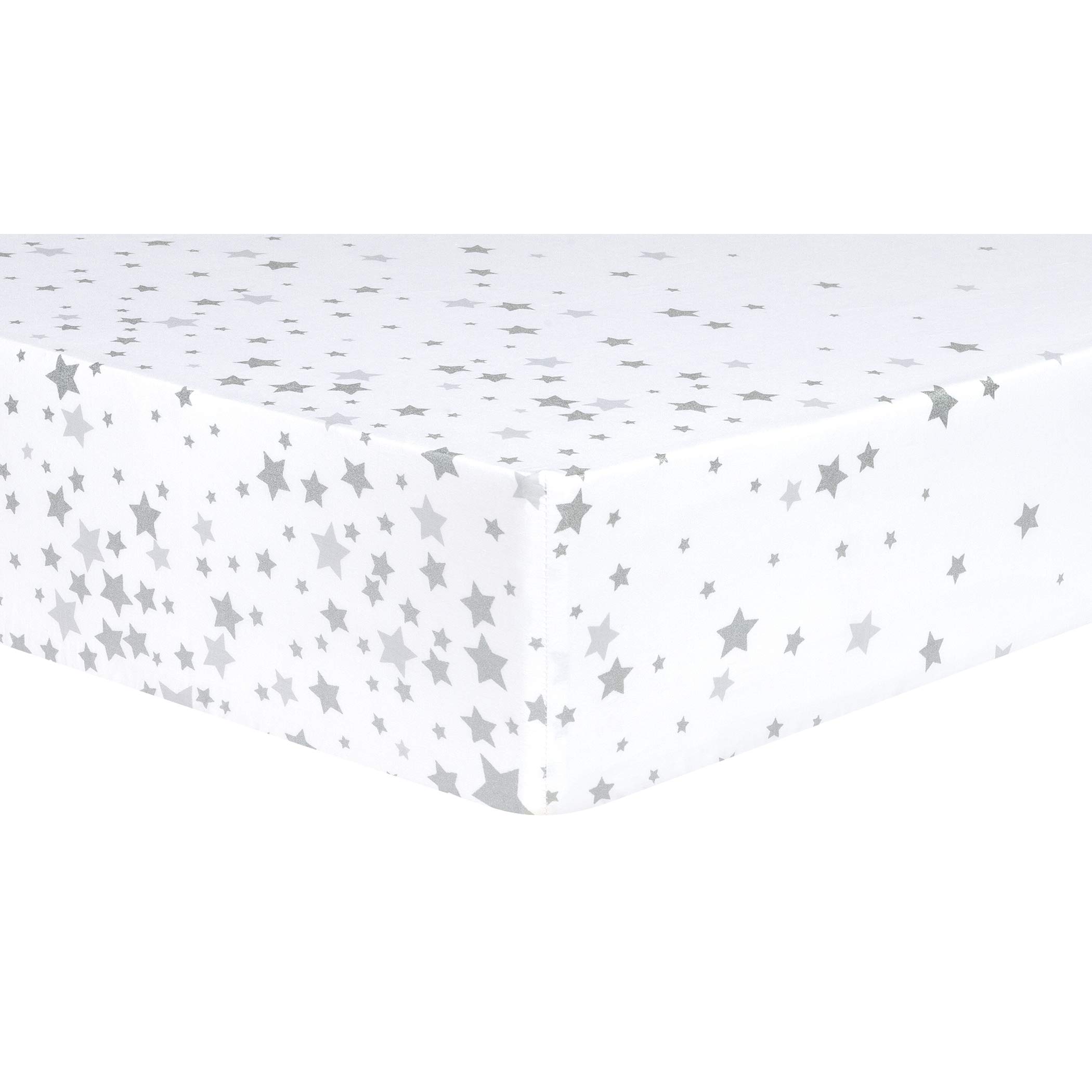 Trend Lab Sprinkle Stars 3 Piece Crib Bedding Set, Gender-Neutral Color Palette, Includes Quilt, Fitted Crib Sheet and Skirt