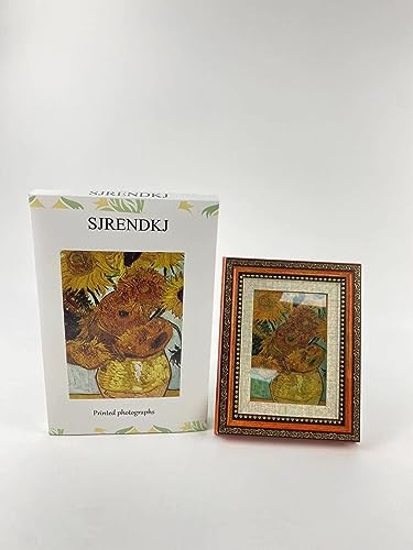 SJRENDKJ Printed photographs Sunflowers by Vincent Van Gogh The World Classic Art Reproductions, Giclee Canvas Prints Wall Art