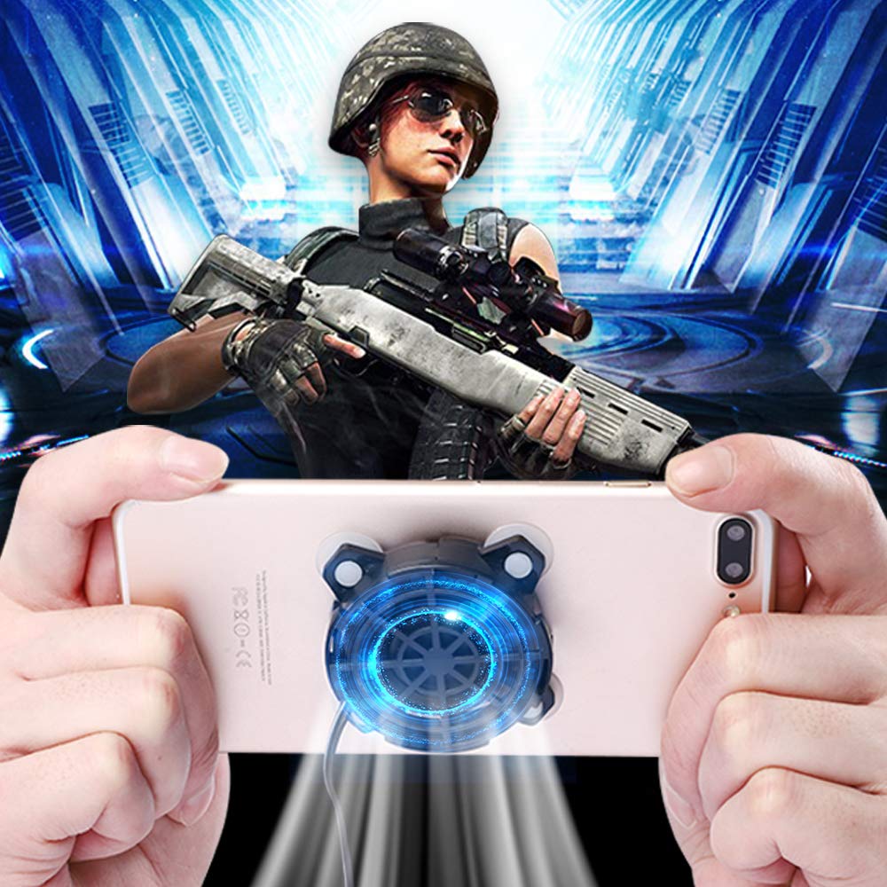 Tablet Cooling Fan Phone Cooling Fan Dual 50mm USB Cooling Fan for Tablets and Cell Phones Cooling from 4.5 to 7 inches Phone Cooler for Game ipad