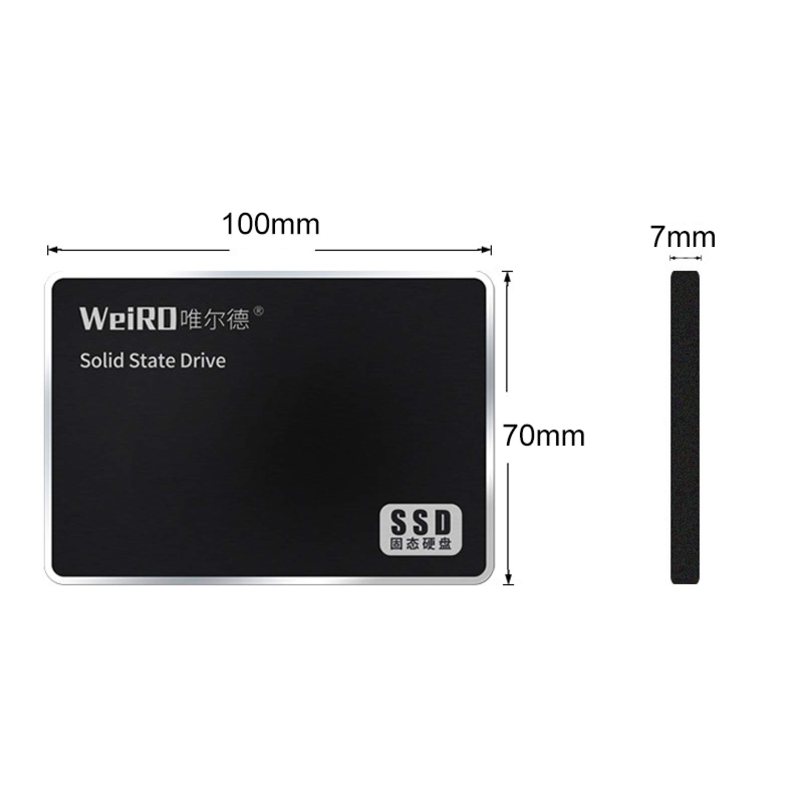 Weird S500 120GB 2.5 inch SATA3.0 Solid State Drive for Laptop, Desktop Easy to use
