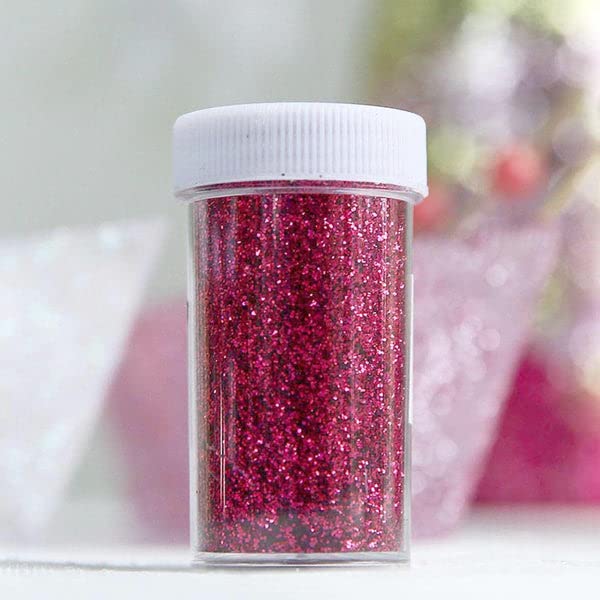 Tableclothsfactory Extra Fine Bottle Glitter Wholesale for Wedding Party Event Table Centerpieces Decoration Arts and Crafts - Hot Pink