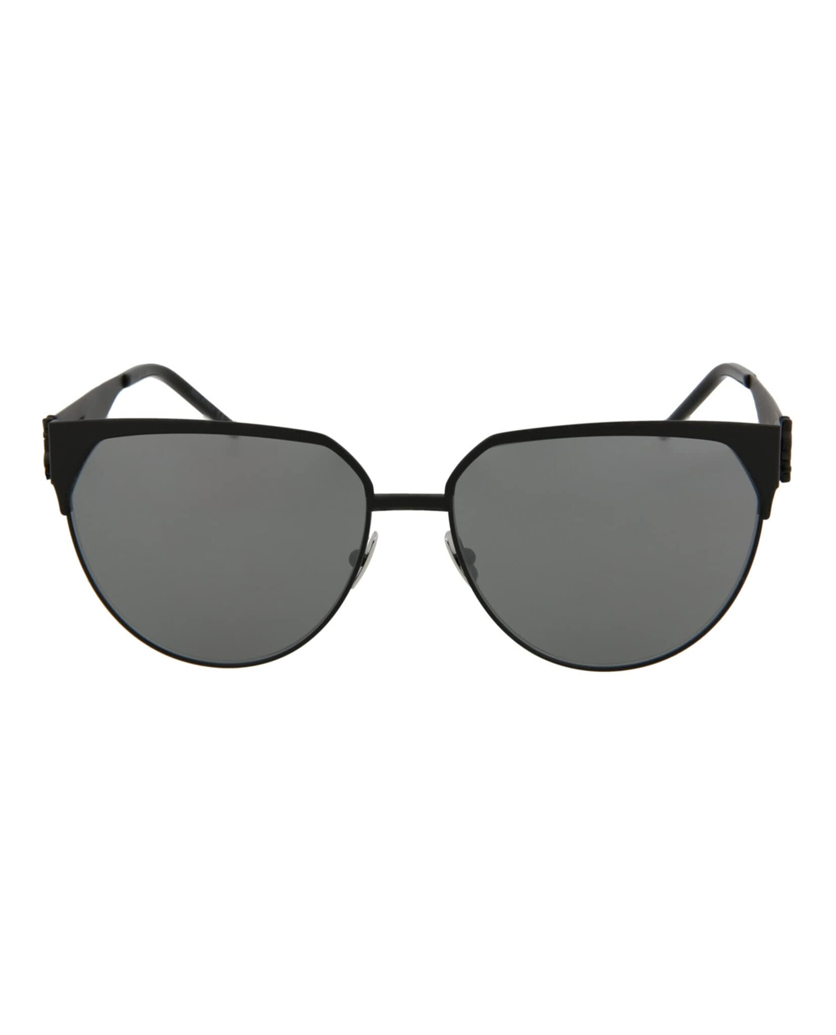 Saint Laurent Cat Eye Sunglasses Silver Silver Grey Luxury Eyewear Made In Italy Metal Frame Designer Fashion for Everyday Luxury
