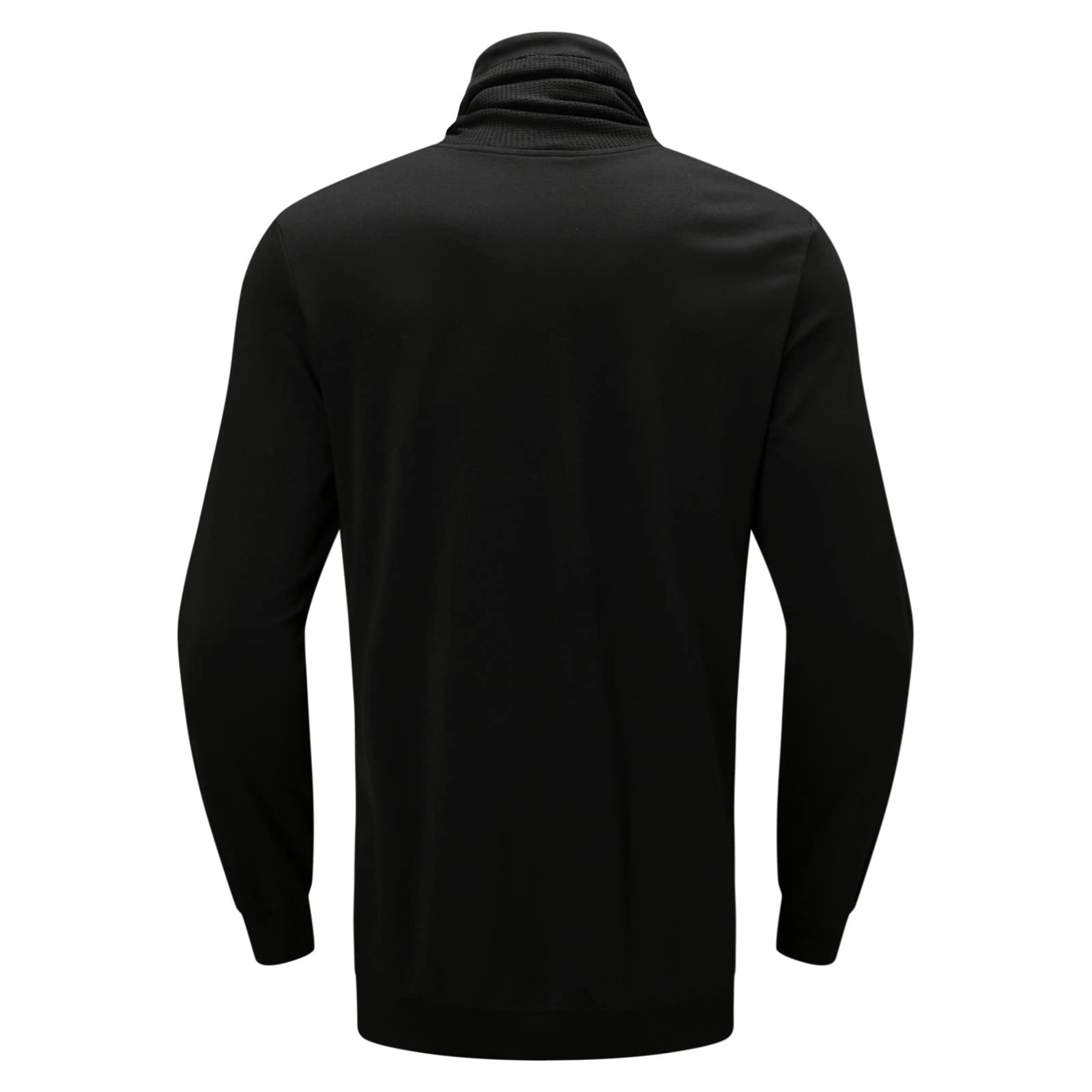 ZDFER Turtleneck Pullover Sweatshirt for Men, Solid Color Drawstring Sweater Casual Long Sleeve Tops Outwear with Pocket Mens Christmas Shirts Golf Shirts Ping Golf Shirts for Men Polo Shirts for Men