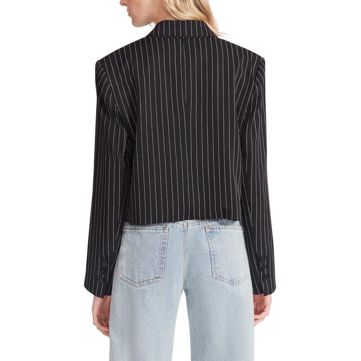 Steve Madden Apparel Women's Kourtney Blazer, Black, Large