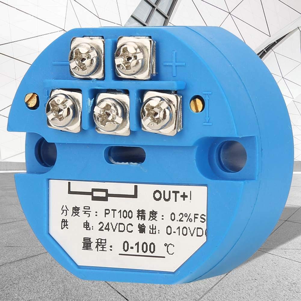 Temperature Sensor PT100 Temperature Transmitter Output 0-10V Good Sensitive PT100 Temperature Transmitter Module for Conversion of Resistance and Current