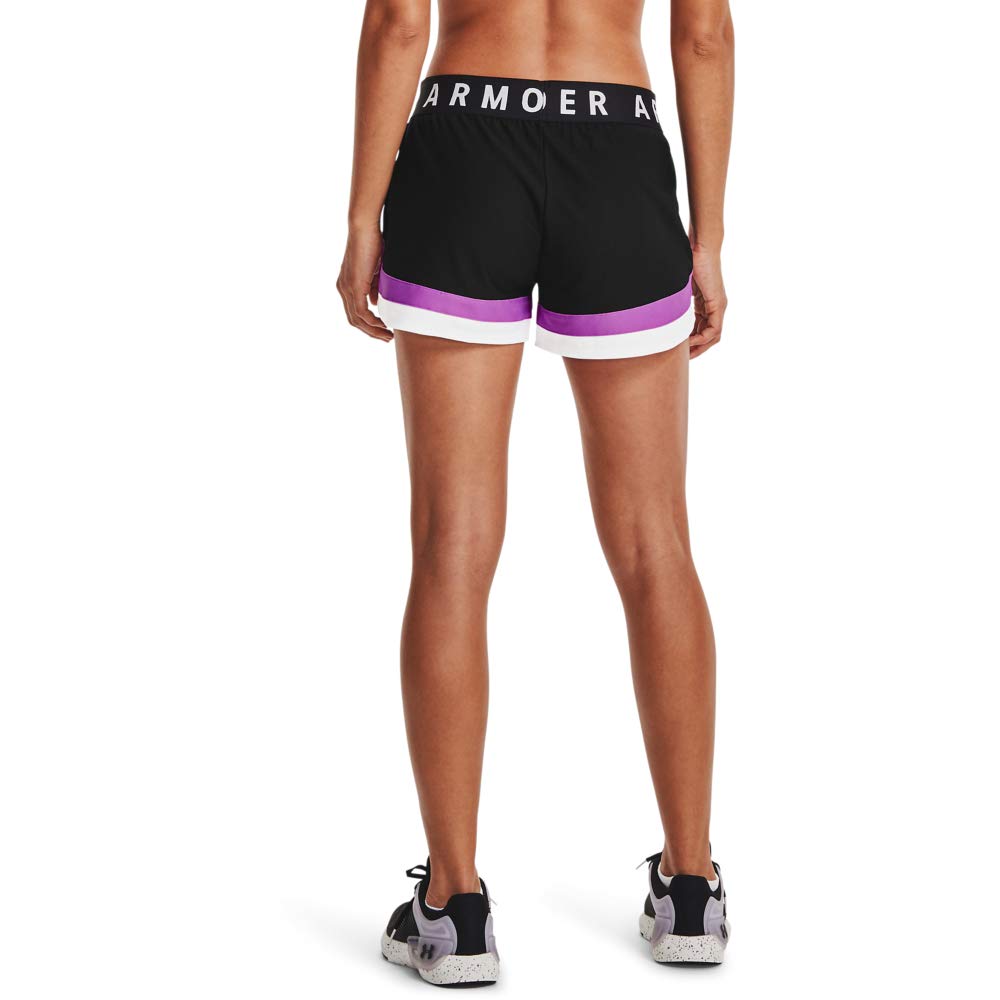 Under Armour Play Up 3.0 Novelty Workout Gym Shorts, Black (004)/White, X-Small