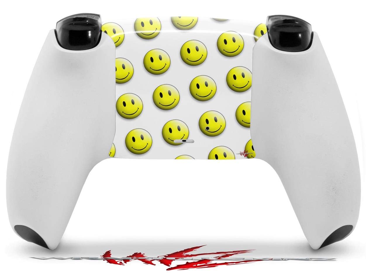 WraptorSkinz Skin Wrap compatible with Sony PS5 DualSense Controller Smileys (CONTROLLER NOT INCLUDED)