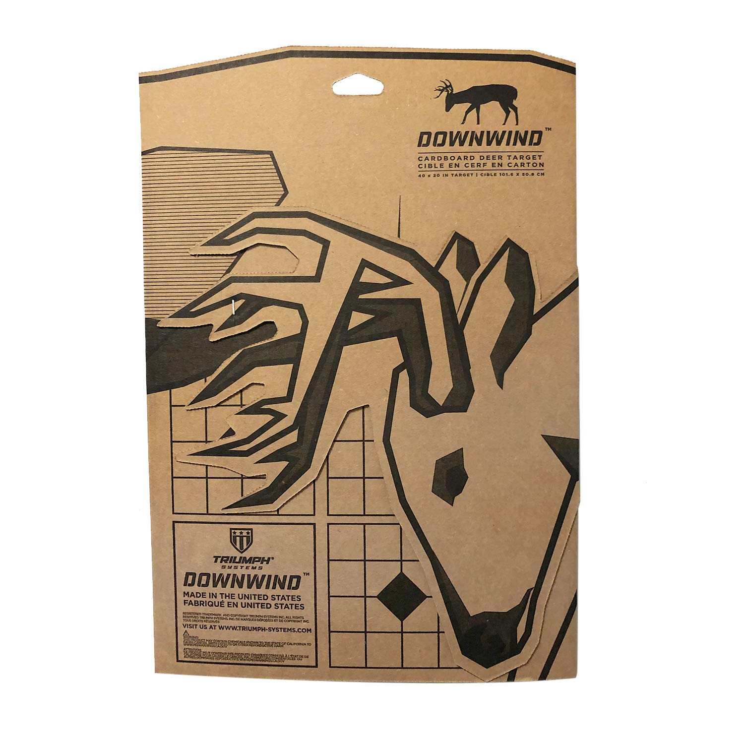 Triumph Systems Downwind Big Buck Hunting Target, 3 Count