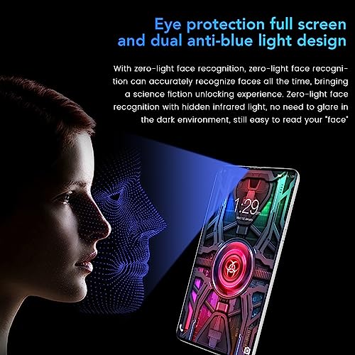 Zopsc Blue 7in Tablet IPS 1960x1080 4GB 32GB MT6592 8 Cores CPU Android 10 Dual Camera 6000mAh (US Plug 90‑120V)