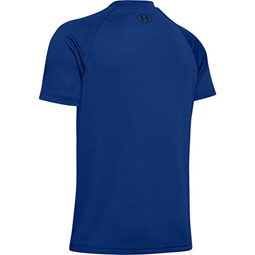Under Armour Boys' Tech Big Logo Short Sleeve Gym T-Shirt, Royal (400)/Black, Youth Medium