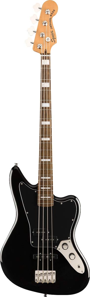 Squier Classic Vibe Jaguar Bass, Black, Laurel Fingerboard