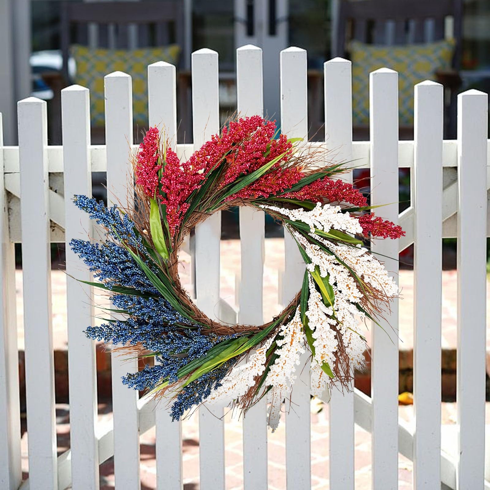 Wreath Fall for Front Door Autumn & Halloween Window Fall Decorations Ornaments Wreaths Halloween Ornaments 2023