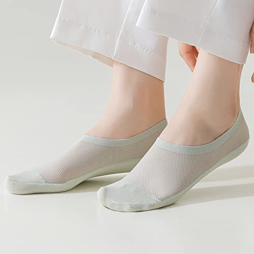 VFM Low Cut Liner no show socks Women Invisible Hidden Boat line Mesh socks 6xNude