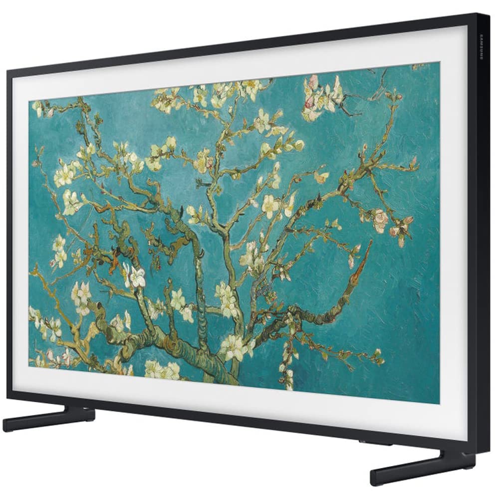 SAMSUNG QN32LS03CB 32 inch The Frame QLED HDR 4K Smart TV Bundle with Deco Gear 60W 2.0 Channel Soundbar, 19-45 inchTV Wall Mount Bracket Bundle and 6-Outlet Surge Adapter (2023 Model)