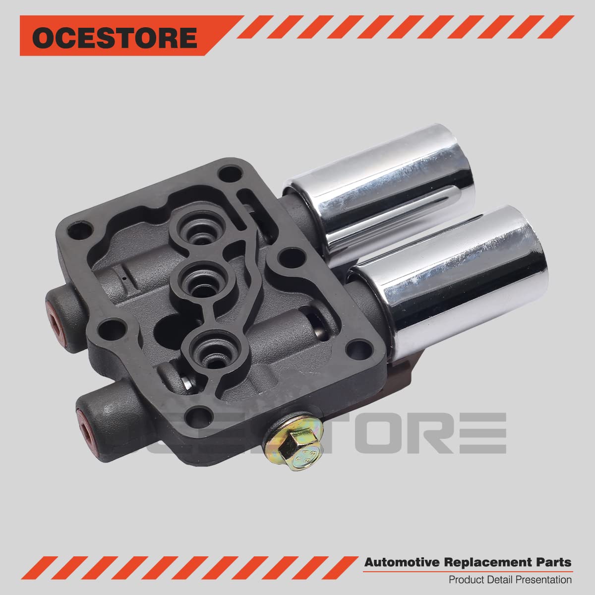 Transmission Dual Linear Solenoid with 1PCS Gasket and 3PCS O-Rings Replacement for Ac-Cord Odyssey Pi-lot Prelude/CL TL MDX - Replaces Part# 28250-P6H-024 28250P6H024