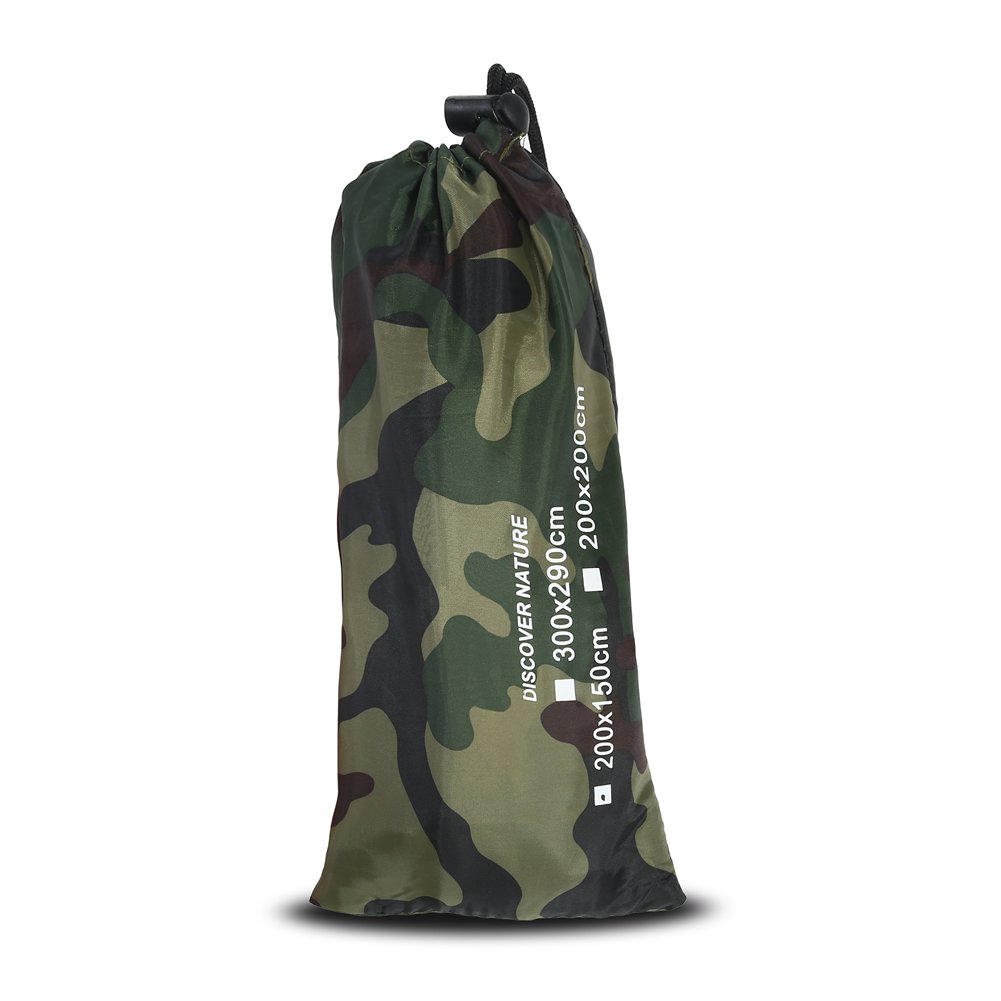 Tent Tarp Rainproof Portable Camouflage Tent Tarp Sheet Camping Shelter for for Outdoor Hiking Hunting(22m)
