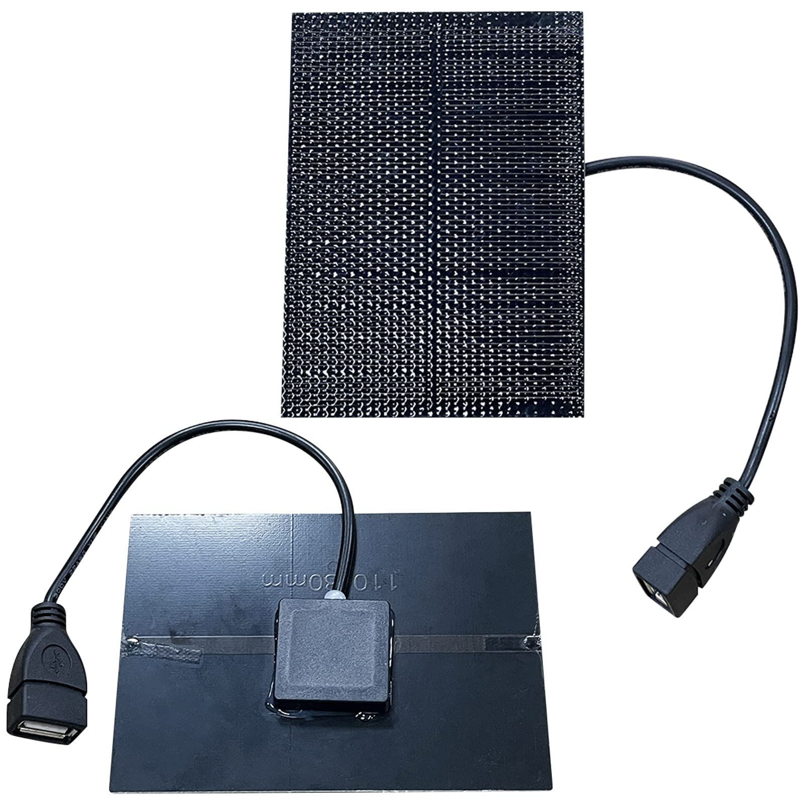 TREGOO Mini Solar Panel, Mini Solar Cells, Solar DIY System Kits Solar Panel Charger Monocrystalline for Bicycle Cameras Camping Solar Panel Waterproof Solar Panel