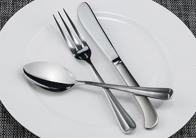 Winco 0015-05 12-Piece Lafayette 3-Tine Dinner Fork Set, 18-0 Stainless Steel by Winco
