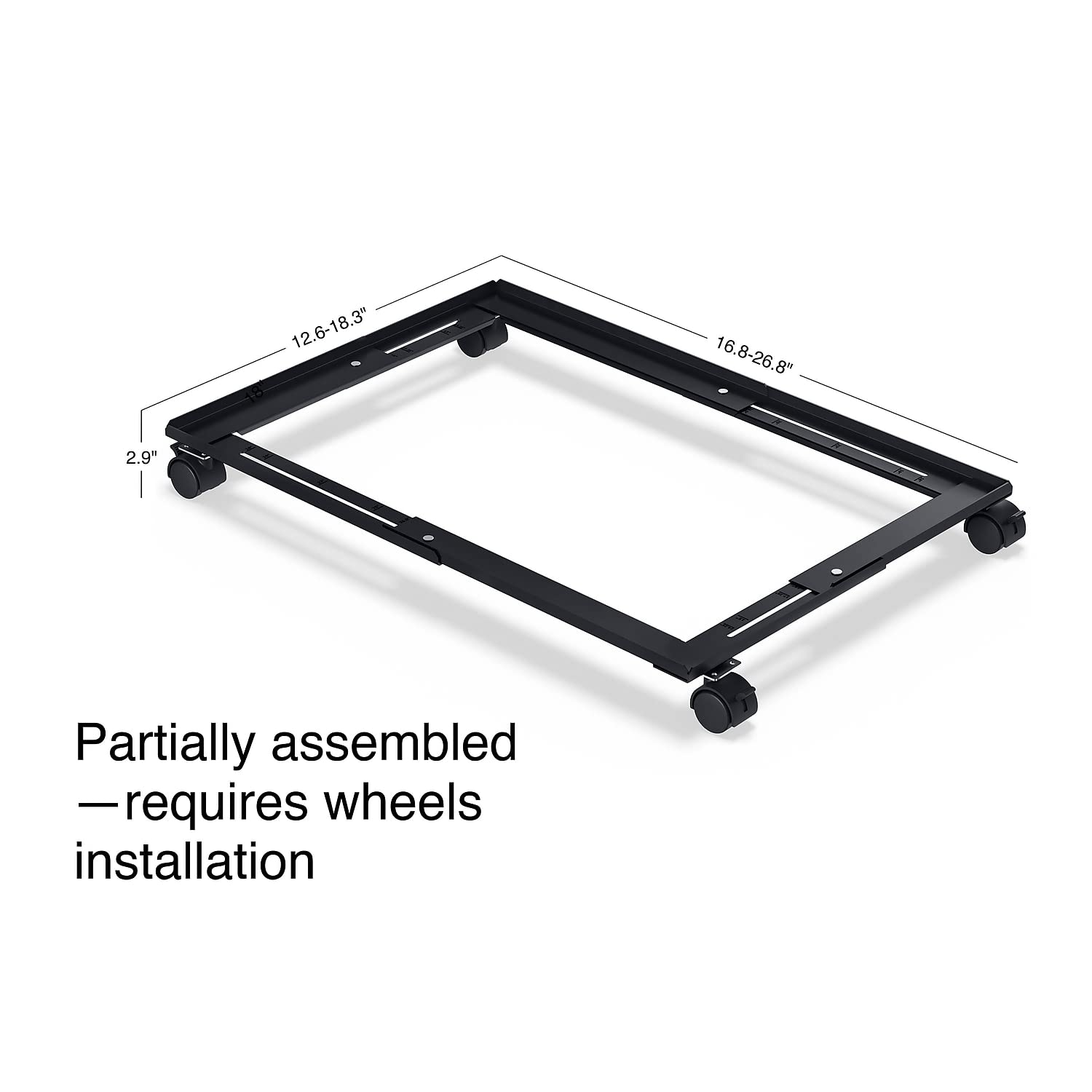 Staples 2806764 Adjustable File Caddy Black (52140)