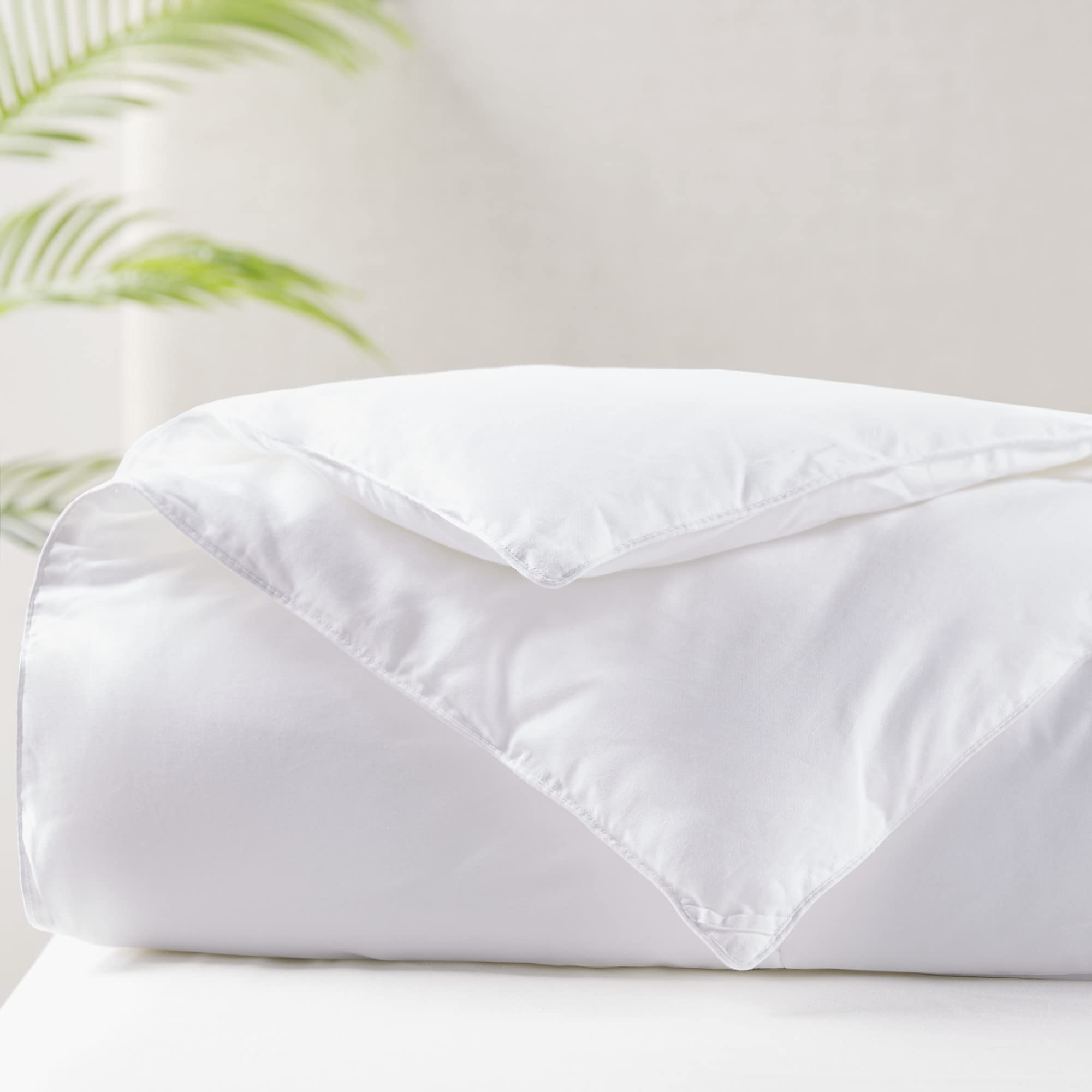 Sleep Philosophy Thinsulate Fibers 3M Scotchgard Moister Wicking Down Alternative Comforter with 300TC Cotton Sateen Cover, Twin, White