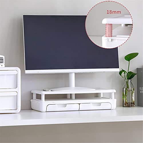 WHFZH Desktop Computer Stand Monitor Can Be Adjusted to Increase The Rack Office Drawer Storage Computer Base Stand