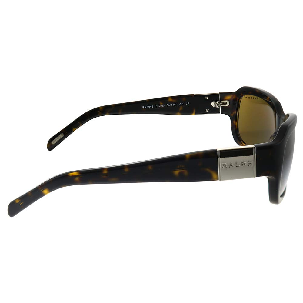 Ralph Woman Sunglasses Shiny Havana On Aquamarine Frame, Polar Gradient Brown Lenses, 54MM