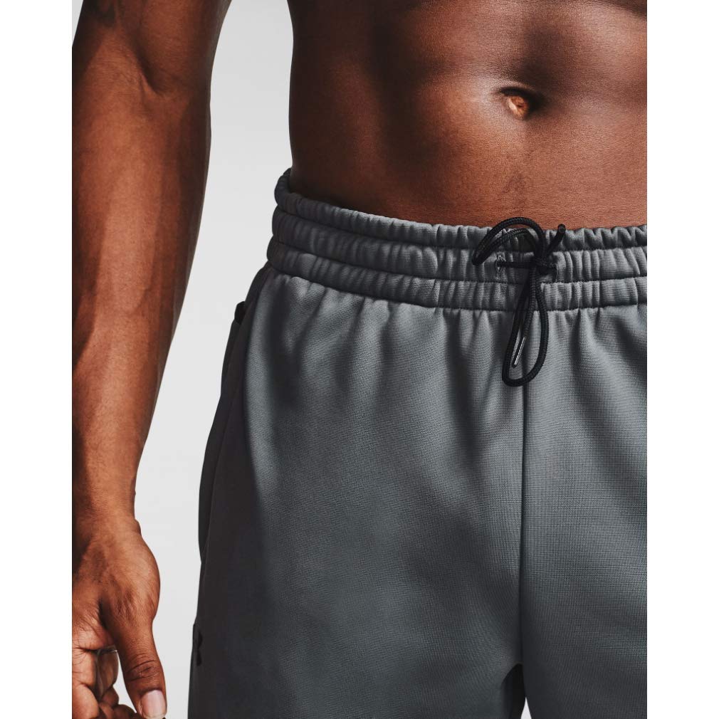 Under Armour Mens Armour Fleece Pants , Pitch Gray (012)/Black , Medium