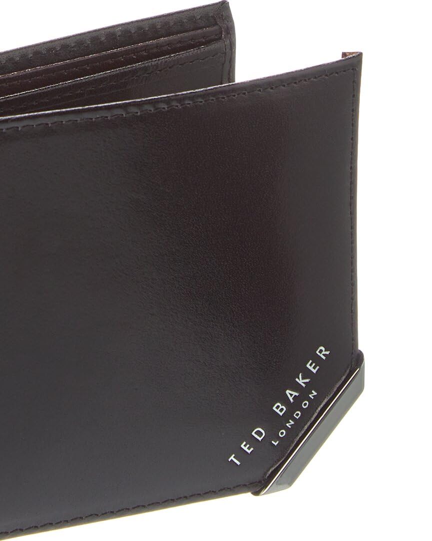 Ted Baker Men's Single Travel Accessory-Bi-Fold Wallet, Black, One size