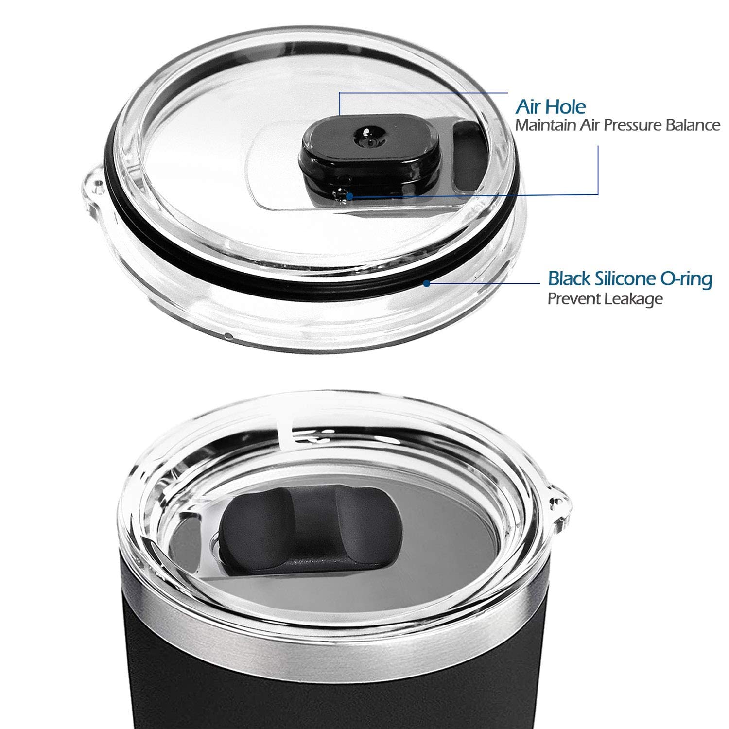 Rambler MagSlider Replacement Lid 30oz 2Pack,Fits YETI Rambler,Replacement Magnetic Sliderā¦